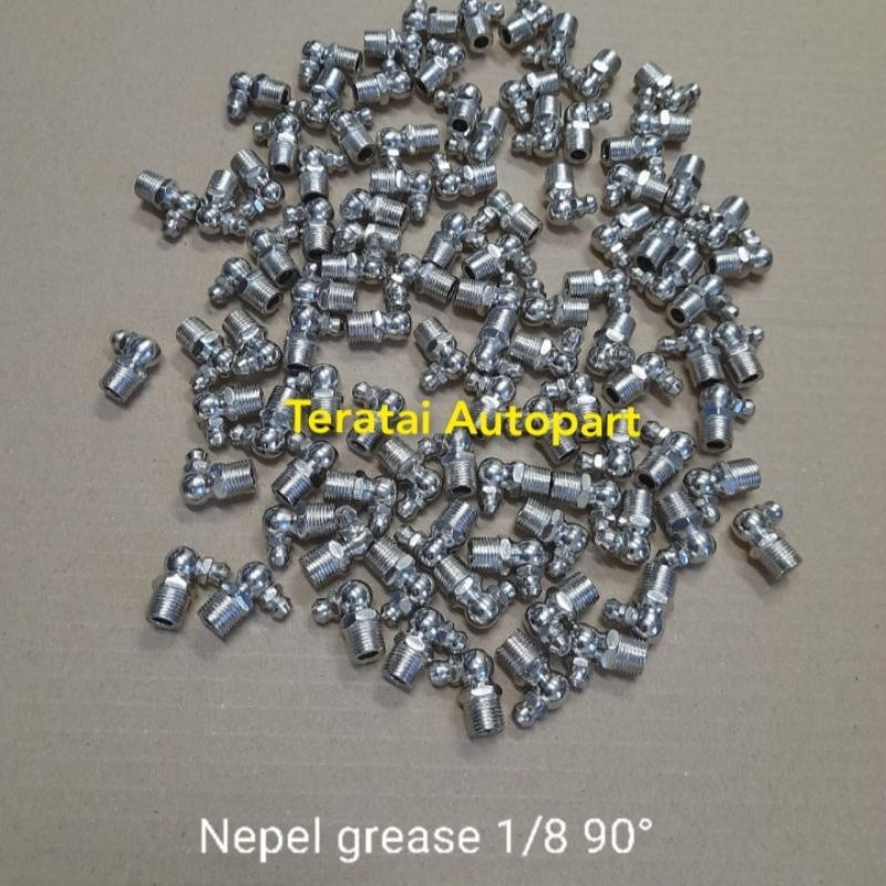Jual Nippel Grease Nepel Gemuk 1/8mm 90° Derajat Universal Bergaransi ...