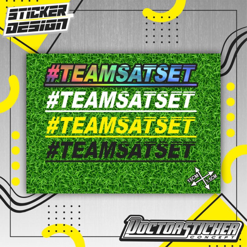 Jual Stiker Cutting Team Sat set Terbaru ready stok Stiker Cutting ...