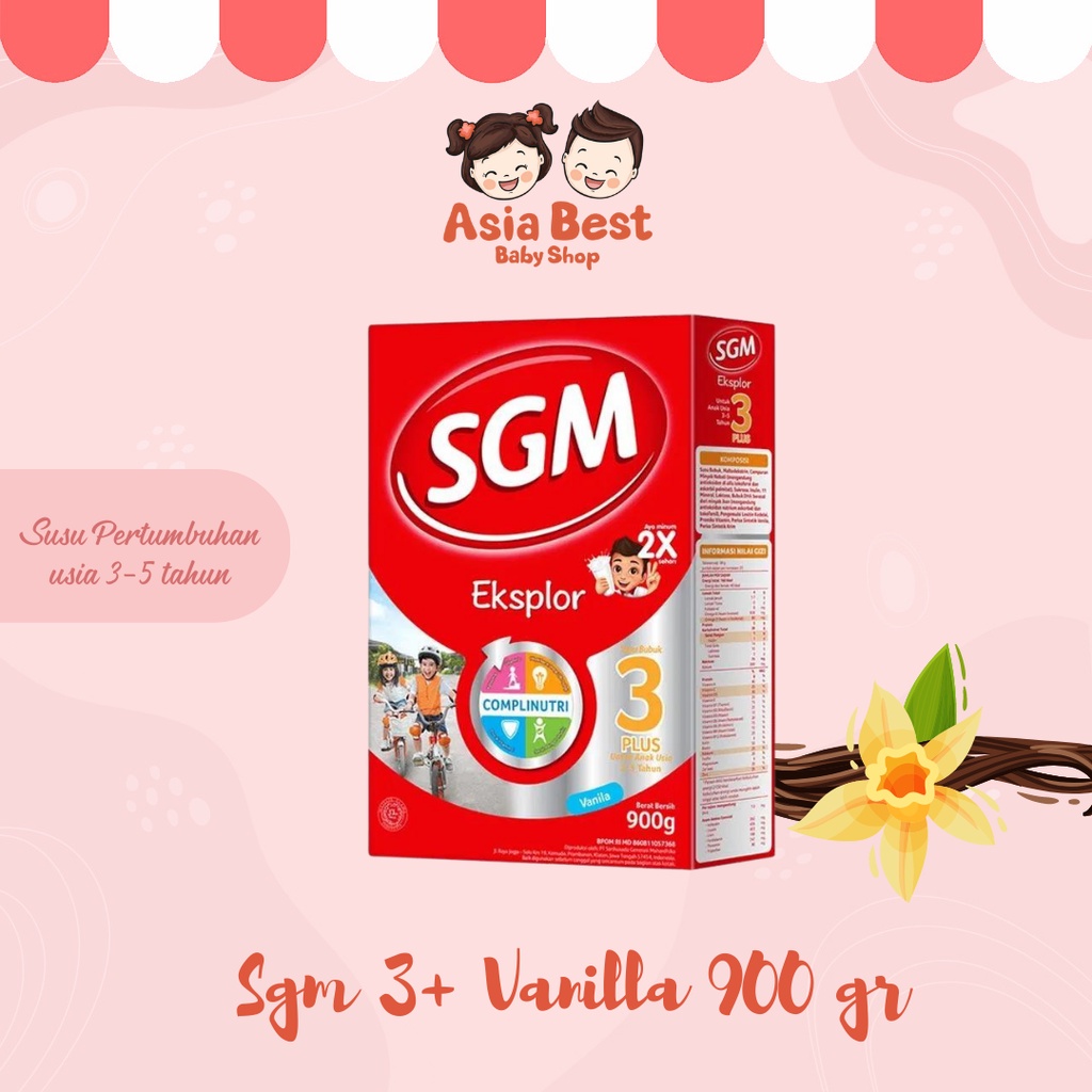 Jual SGM 3+ VANILLA 900 GR / susu bubuk anak | Shopee Indonesia