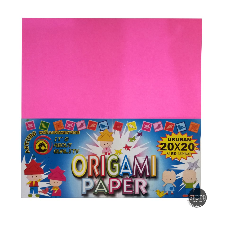 Jual Origami Paper Ukuran 20 x 20 cm Kertas Lipat 20x20 | Shopee Indonesia