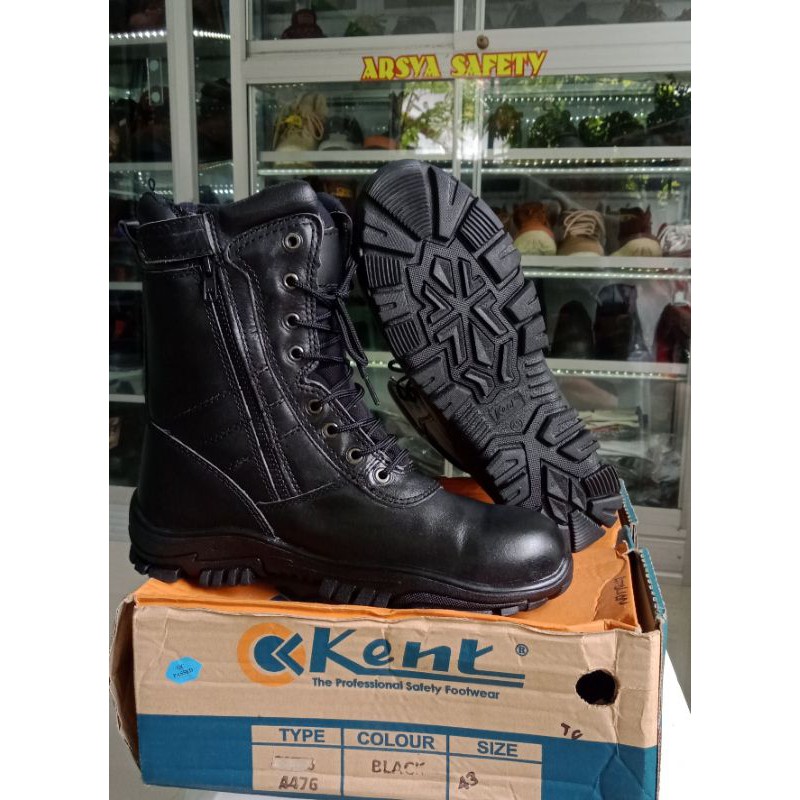 Jual SEPATU SAFETY PDL KENT SECURITY SATPAM | Shopee Indonesia