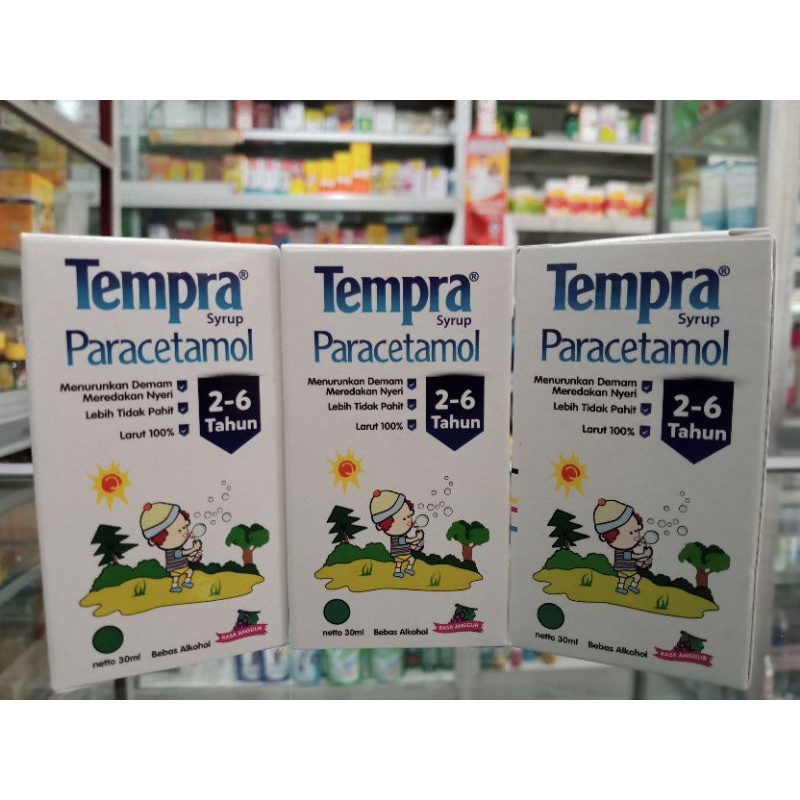 Jual TEMPRA SIRUP 30 ML RASA ANGGUR I untuk Penurun Demam 2-6 Tahun ...