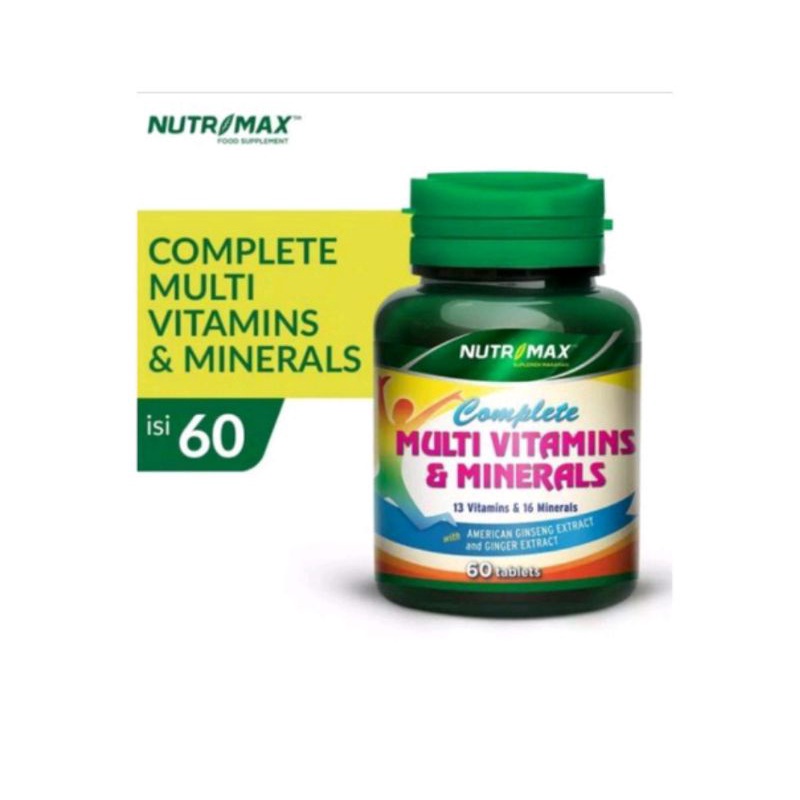 Jual NUTRIMAX MULTIVITAMIN ISI 60 TABLET | Shopee Indonesia