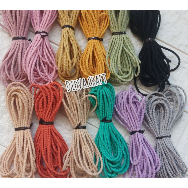 Jual tali elastik plintir tali twist elastik tali ulir elastik 3mm ...