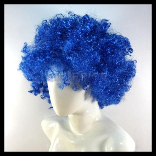 Jual Rambut Palsu Badut Keribo Wig Badut Wig Kribo keriting Wig Cosplay ...