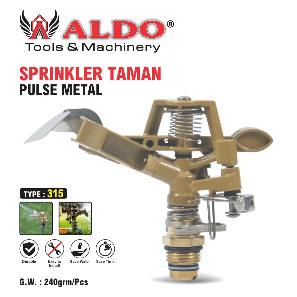 Jual SPRINKLER TAMAN PULSE METAL TYPE : 315 ALDO | Shopee Indonesia