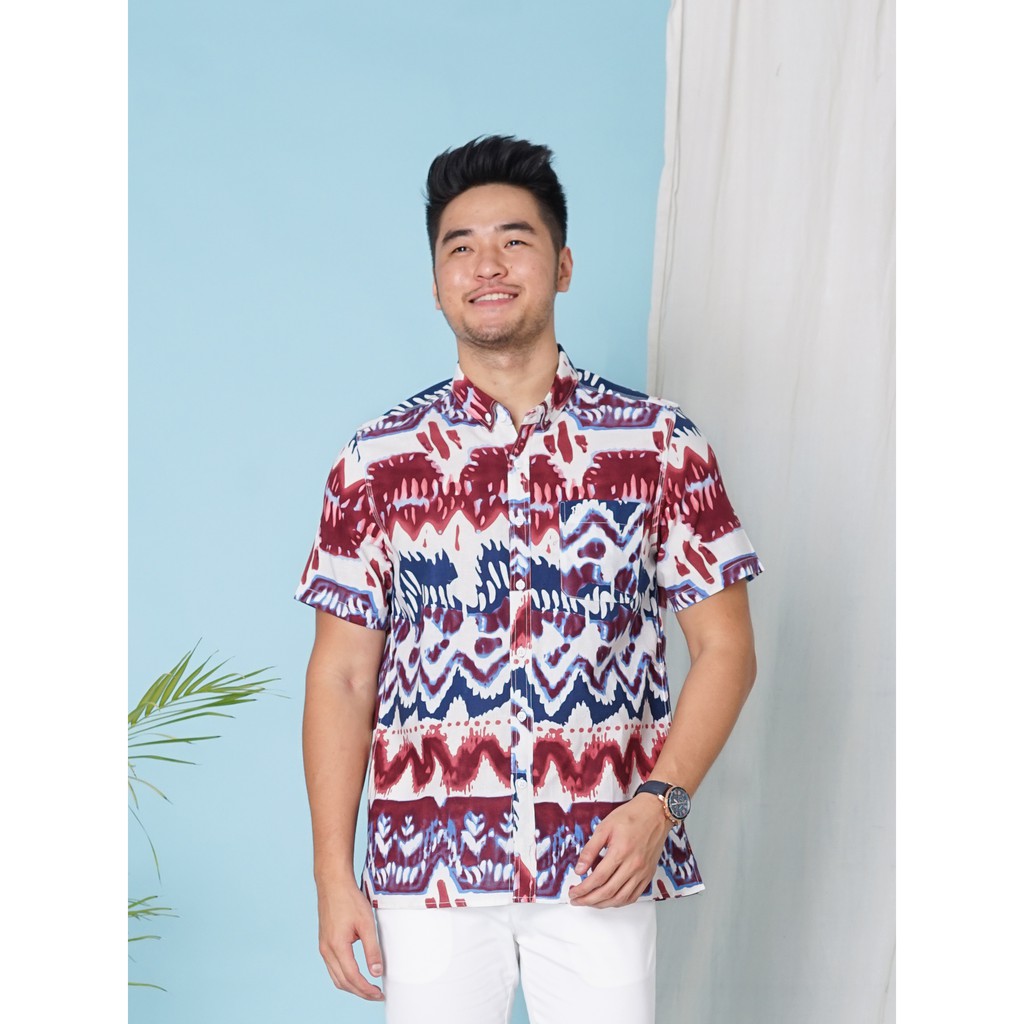 Jual Red Samba Summer Shirt (Available Big Size) | Shopee Indonesia