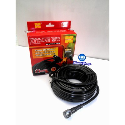 Jual KABEL ANTENA 5C KITANI 15M Jernih tanpa Boster Kualitas Terbaik Full Tembaga 15 meter full ...