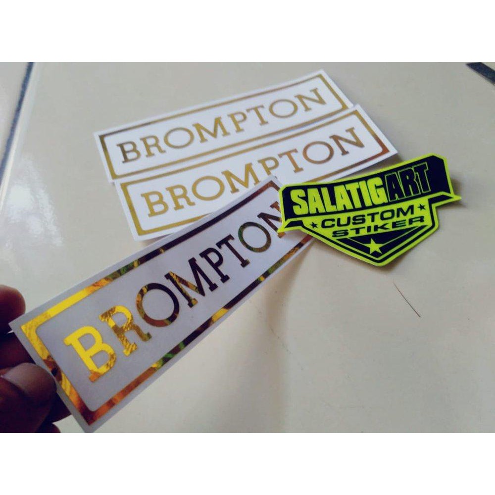 Jual brompton cutting stiker sticker decal frame gold crome untuk ...