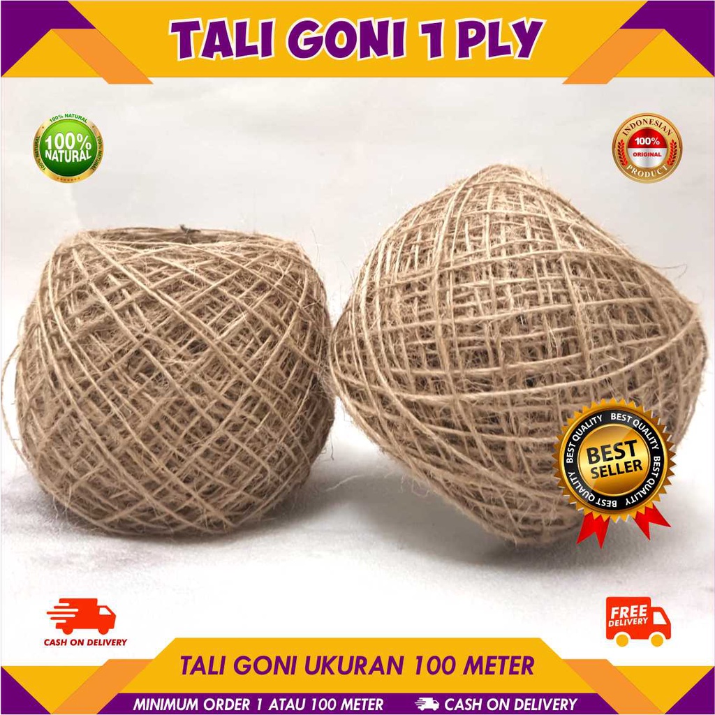 Jual Tali Rami / Tali Goni 1 PLY (1 Roll 100m) | Shopee Indonesia