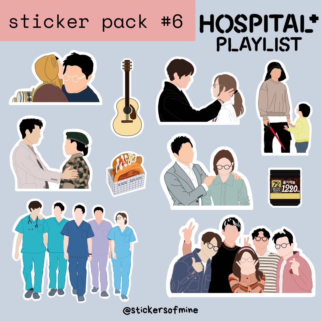 Jual Sticker Pack #6 | HOSPITAL PLAYLIST | Shopee Indonesia