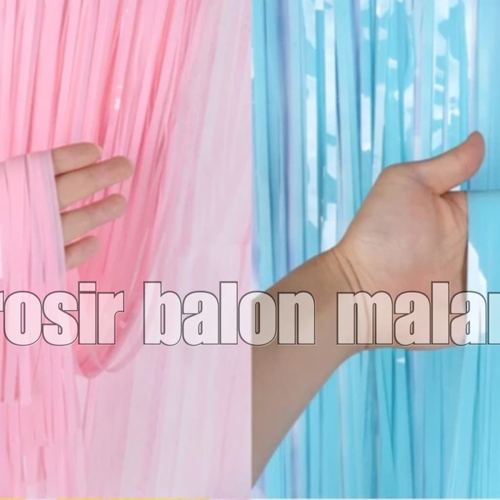 Jual TIRAI FOIL WARNA PASTEL / TIRAI PINK PASTEL / TIRAI BIRU PASTEL ...