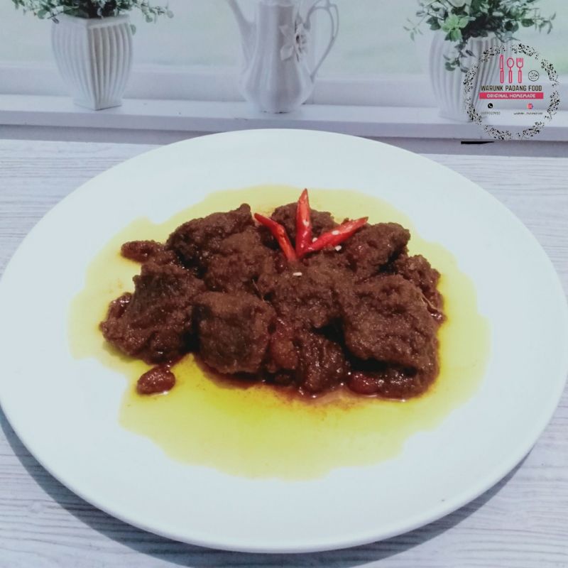 Jual Rendang daging sapi asli khas Padang Non MSG | Shopee Indonesia