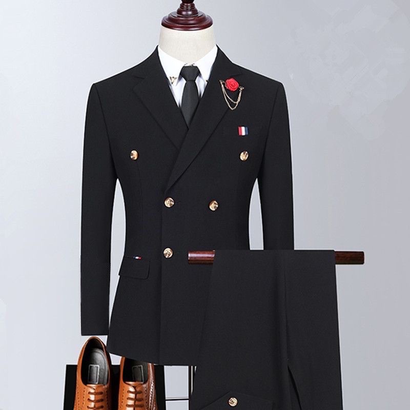 Jual Stelan Jas Blazer Pria Model Double Breasted/Jas Tuxedo Pria ...