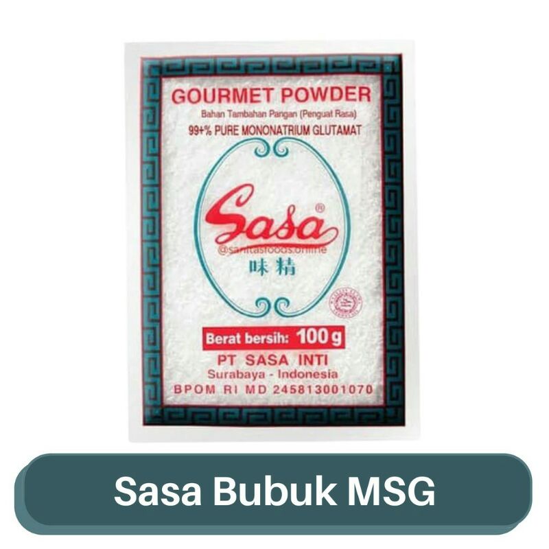Jual Sasa MSG Micin Penyedap Rasa 100 Gram, 25 Gram, 8 Gram | Shopee Indonesia