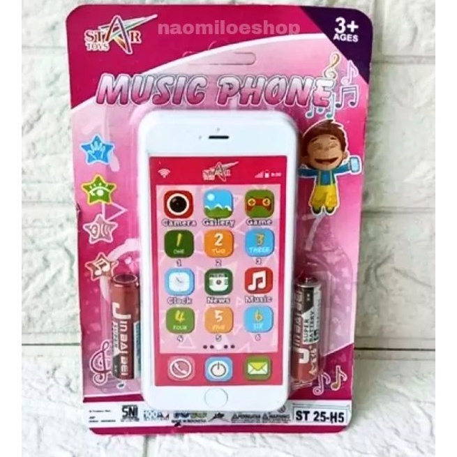 Jual GRATIS BATRE MAINAN HANDPHONE ANAK TELEPON mainan BISA BUNYI ...