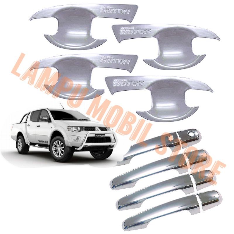 Jual Paket Aksesoris Door Handle Cover Handel Pintu dan Outer Chrome ...