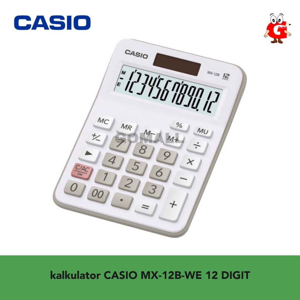 Jual Casio Kalkulator MX-12B Standard 12 Digit White / Putih | Shopee Indonesia