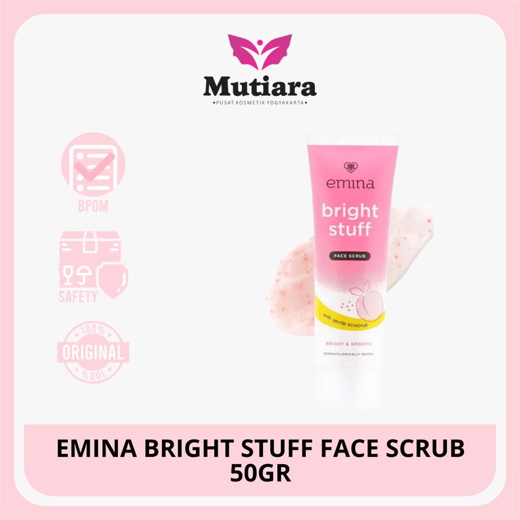 Jual EMINA BRIGHT STUFF FACE SCRUB 50GR | Shopee Indonesia