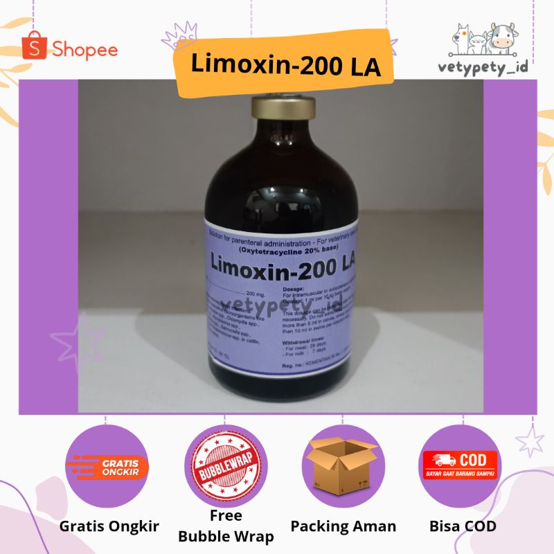 Jual LIMOXIN - 200 LA 100 ml | Obat Hewan mirip Vet-oxy LA Kaloxy LA ...