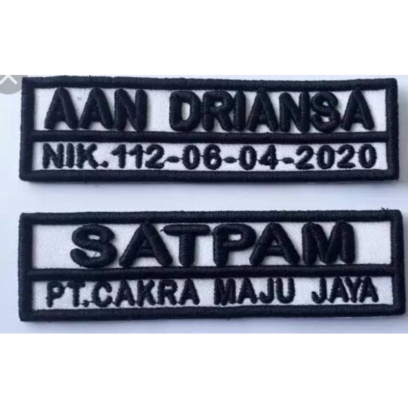 Jual BORDIR LOGO BERBAGAI SERGAM APA SAJA/EMBLEM/PATCH/BET/BORDIR/BADGE ...
