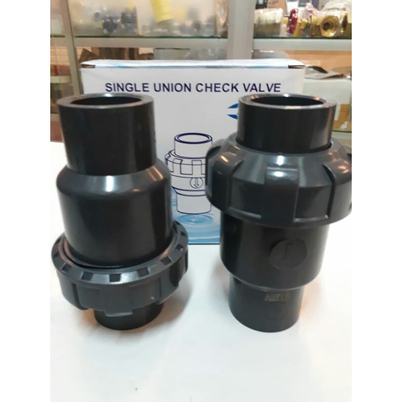 Jual Ball check valve pvc/ true union ball single 1/2"inch | Shopee ...