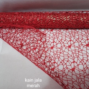 Jual Kain Flower Bunga Jala Besar / Kain Jaring Besar Per 50cm | Shopee ...