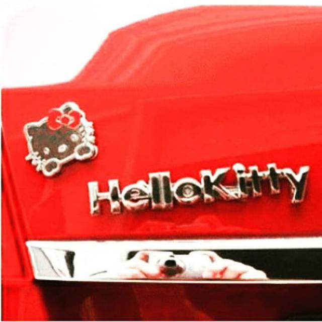 Jual Emblem logo hello kitty dan kepala hello kitty exclusive metal ...