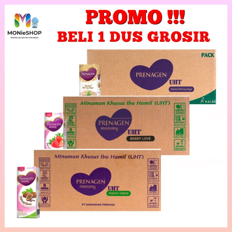 Jual PRENAGEN MOMMY UHT 185ml 1 KARTON 24pcs COKLAT/BERRY LOVE/ ALMOND SOYA | Shopee Indonesia