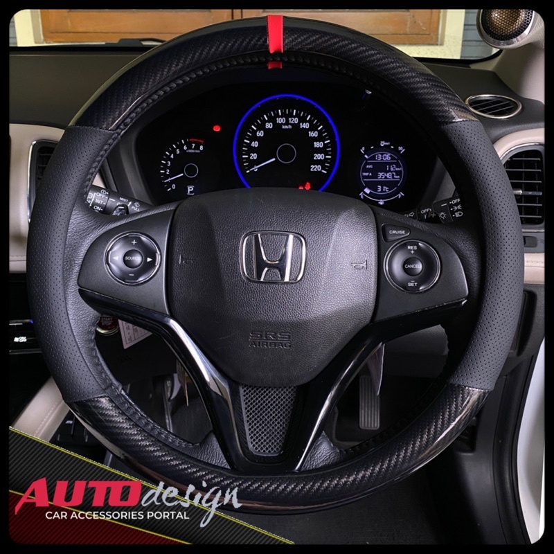 Jual Cover Sarung Setir Stir Mobil Kulit Carbon Breathable Best Quality ...