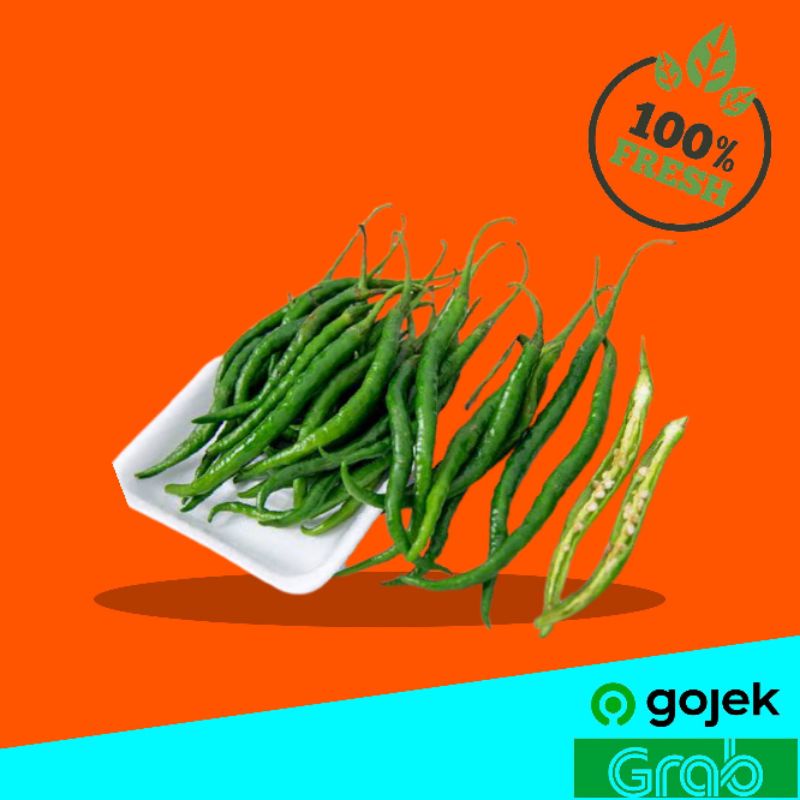 Jual Sayur tangerang sayuran segar Cabe hijau ijo 250 gr | Shopee Indonesia