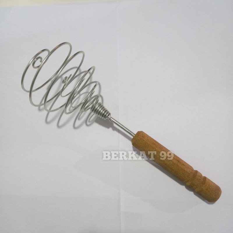 Jual KOCOKAN TELUR TEPUNG ADONAN MANUAL KAYU / SPRING WISHK | Shopee ...
