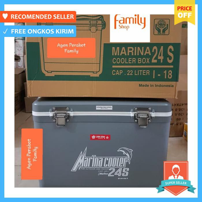 Jual Marina Cooler Box Ice 24S Box Es Lion Star 22 Liter | Shopee Indonesia