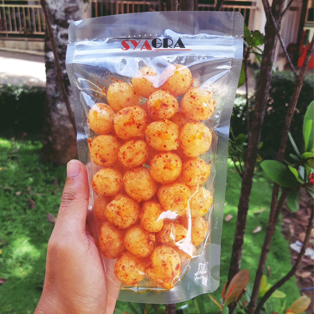 Jual Endog Lewo/ Emplod Pedas Original 50gr . Cemilan Khas Garut ...