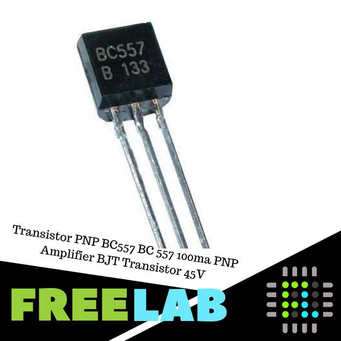 Jual Transistor PNP BC557 BC 557 100ma PNP Amplifier BJT Transistor 45V ...