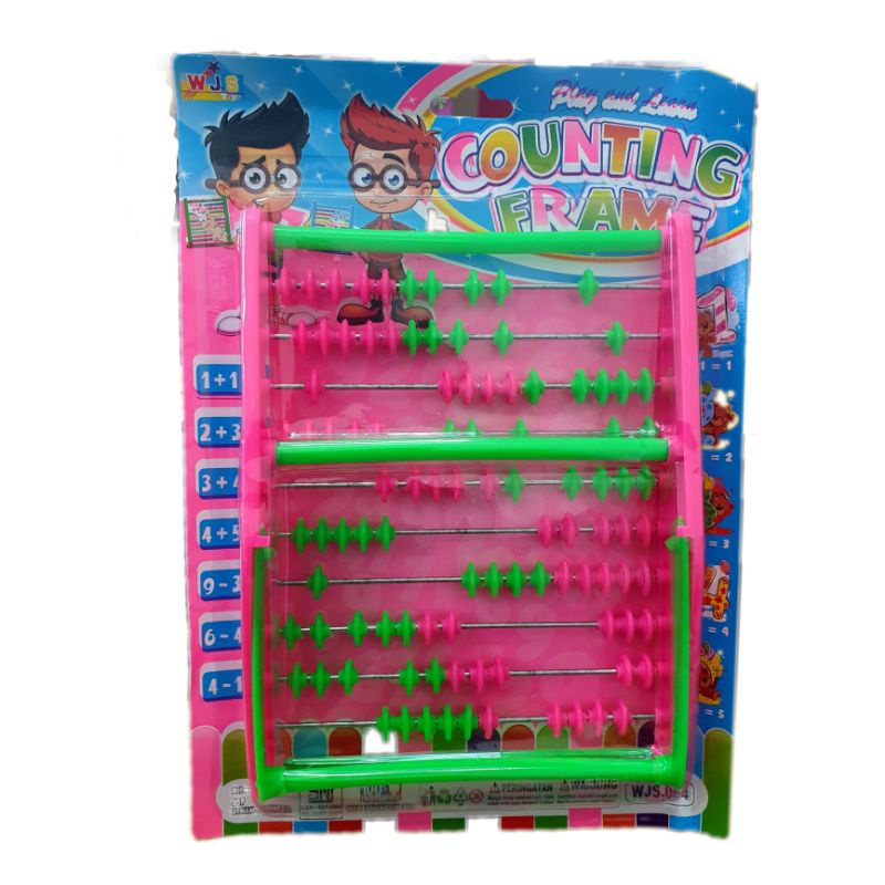 Jual Mainan anak edukasi cipua counting frame / mainan menghitung angka ...