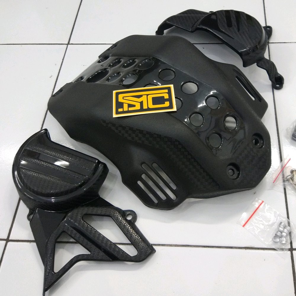 Jual Paket Engine Guard CRF 150 Hitam 1set SRX | Shopee Indonesia