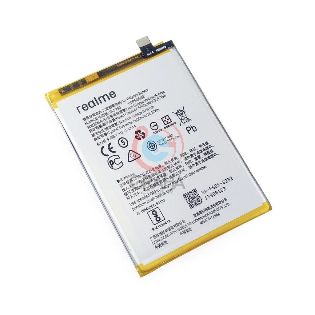 Jual BATERAI / BATTERY / BATRE REALME C12 / C15 / C25 NARZO 30A / BLP ...