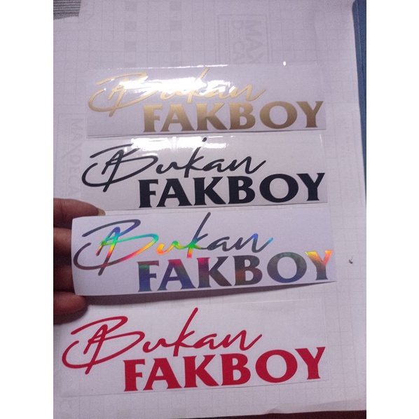 Jual STICKER BUKAN FAKBOY CUTTING | Shopee Indonesia