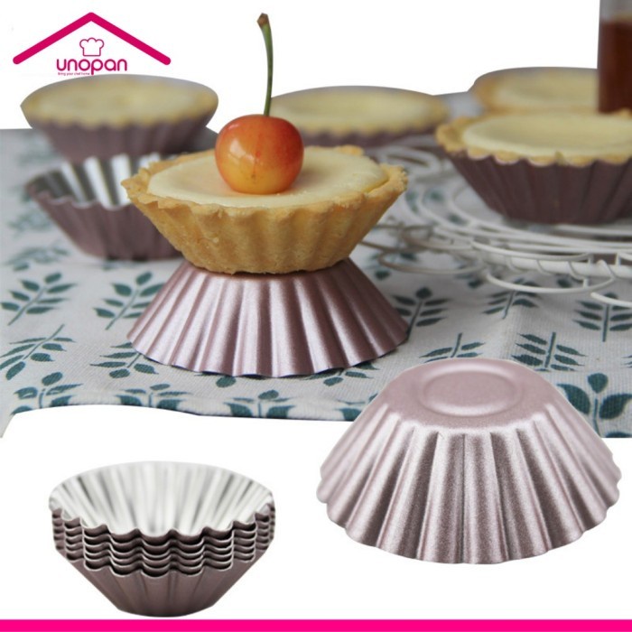 Jual Unopan UN20072 - Briochette Mould 6Pcs/Set Anodized Metallic Rose ...