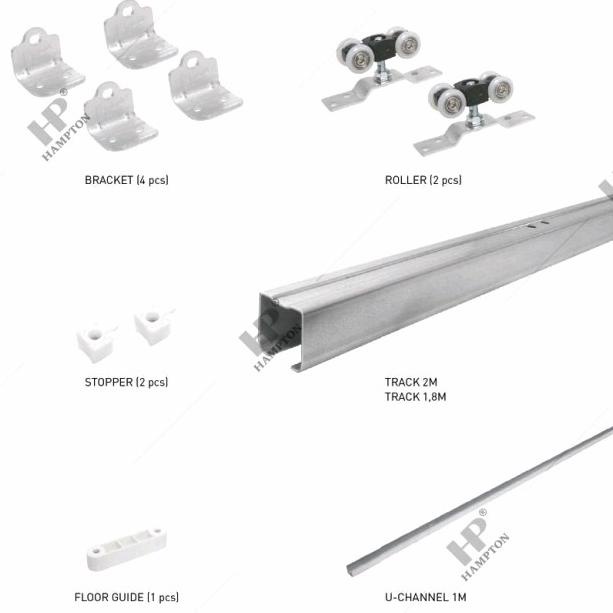 Jual Track Sliding Besi/Sliding Rail Hampton H4 panjang 2meter komplit ...