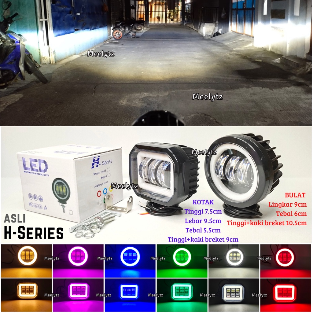 Jual H-SERIES 6D - Lampu Tembak Mini CREE 3 mata + Senja - Bulat ...