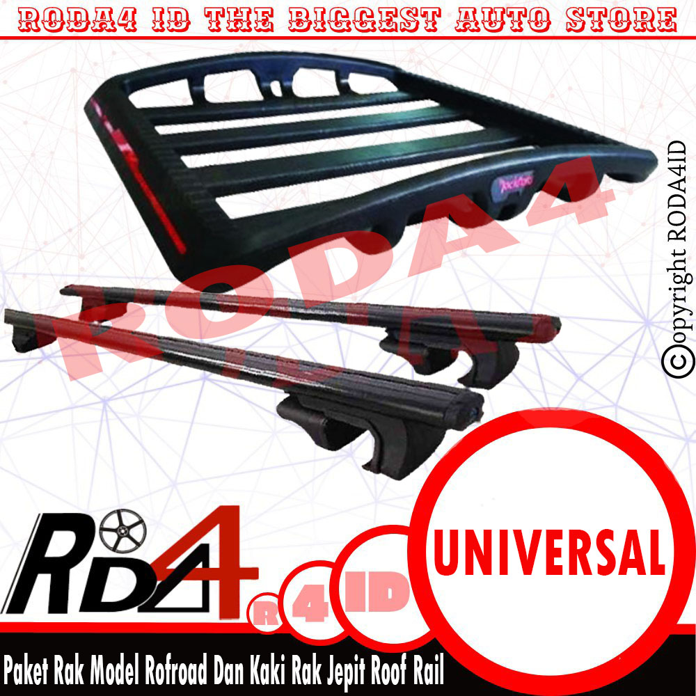Jual Paket Rak Bagasi Atas Model Rockfroad dan Kaki Rak Jepit Roof Rail ...