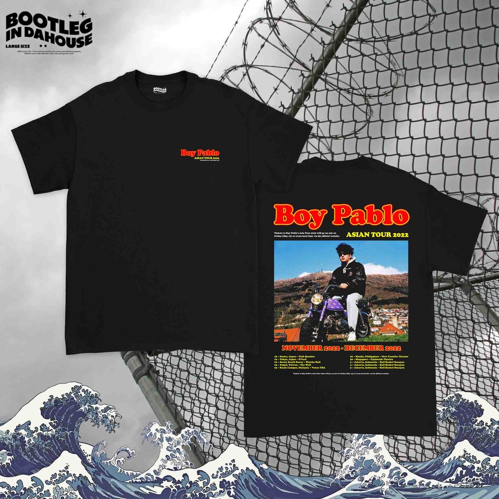 Jual Kaos Boy Pablo ASIAN TOUR 2022 - Baju Boy Pablo Asian Tour 2022 ...