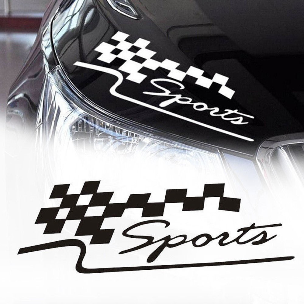 Jual Stiker Sports Cutting Kap Mobil Sport Universal | Shopee Indonesia