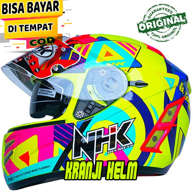 Jual Helm / Helm fullface / Helm nhk terminator pigment yellow ...