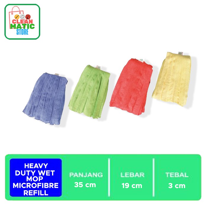 Jual Clean Matic - Isi Ulang Heavy Duty Wet Mop Microfibre (REFILL ...