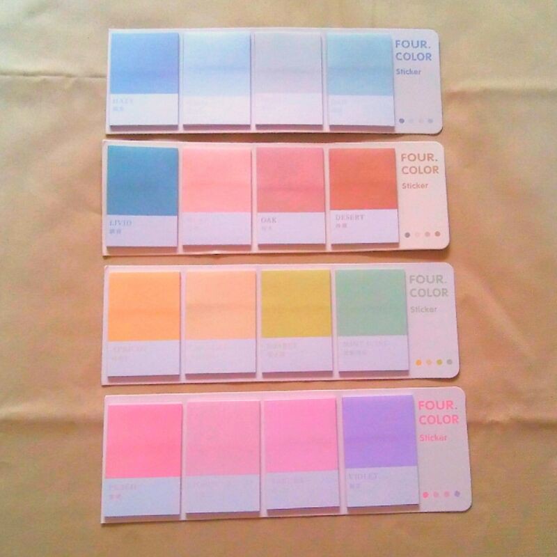Jual Four Color Sticky Note / Memo Pad / Post It | Shopee Indonesia