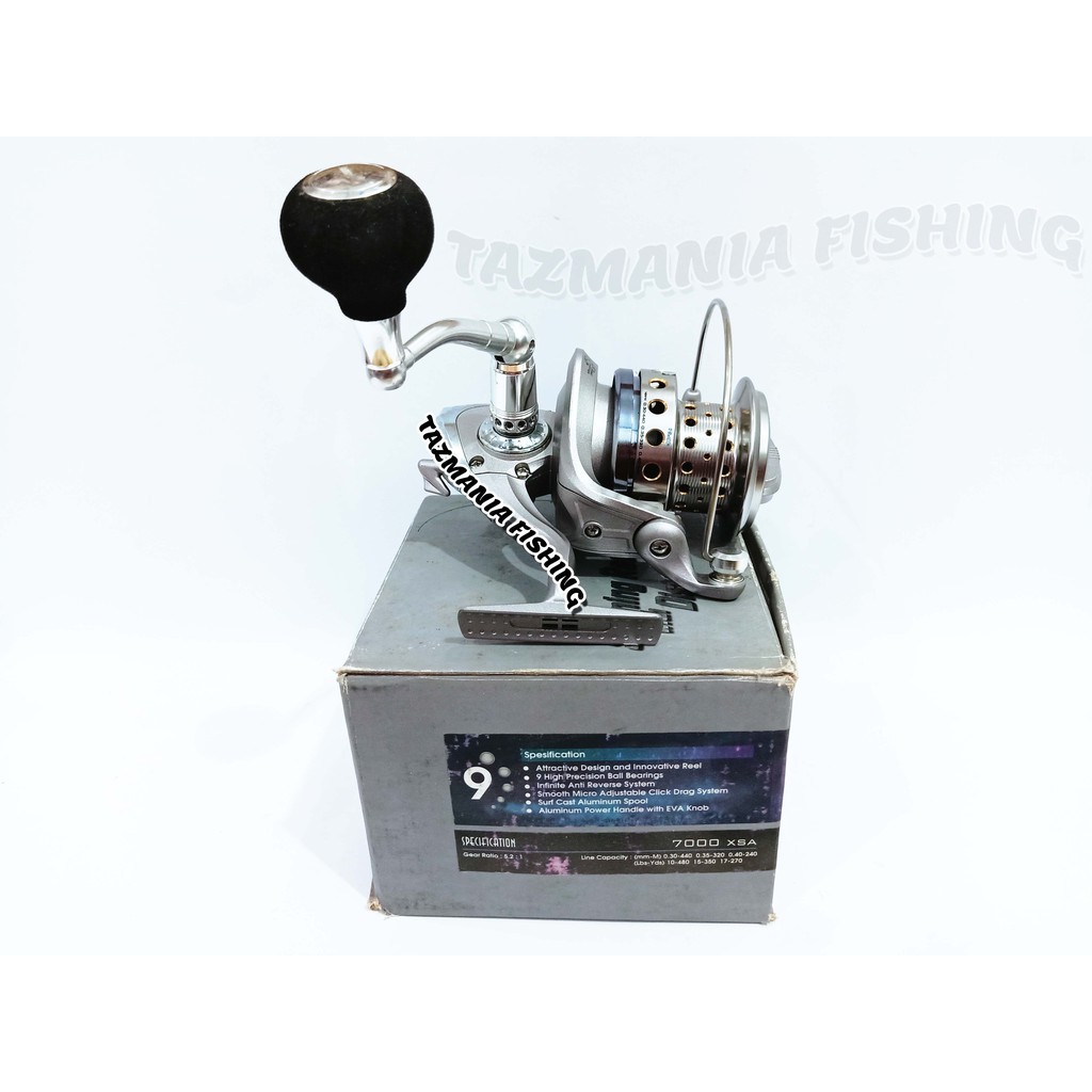 Jual Reel Pancing laut relix mortal 7000 XSA sudah Ada seal karet spool ...