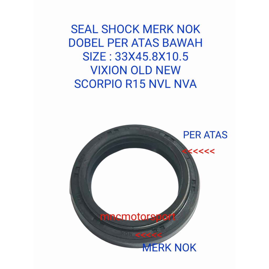 Jual HARGA 1 SEAL SIL SHOCK SHOK DOBEL PER NOK VIXION OLD NEW SCORPIO Z ...